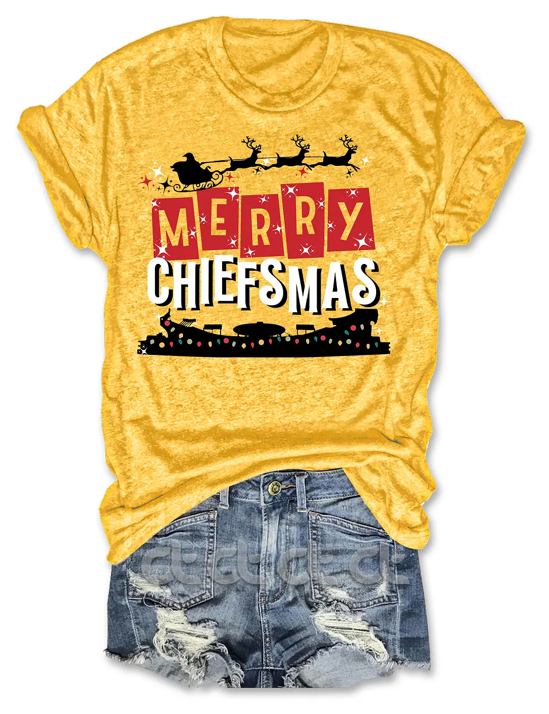 Kansas City Chiefs Merry Chiefsmas T-Shirt