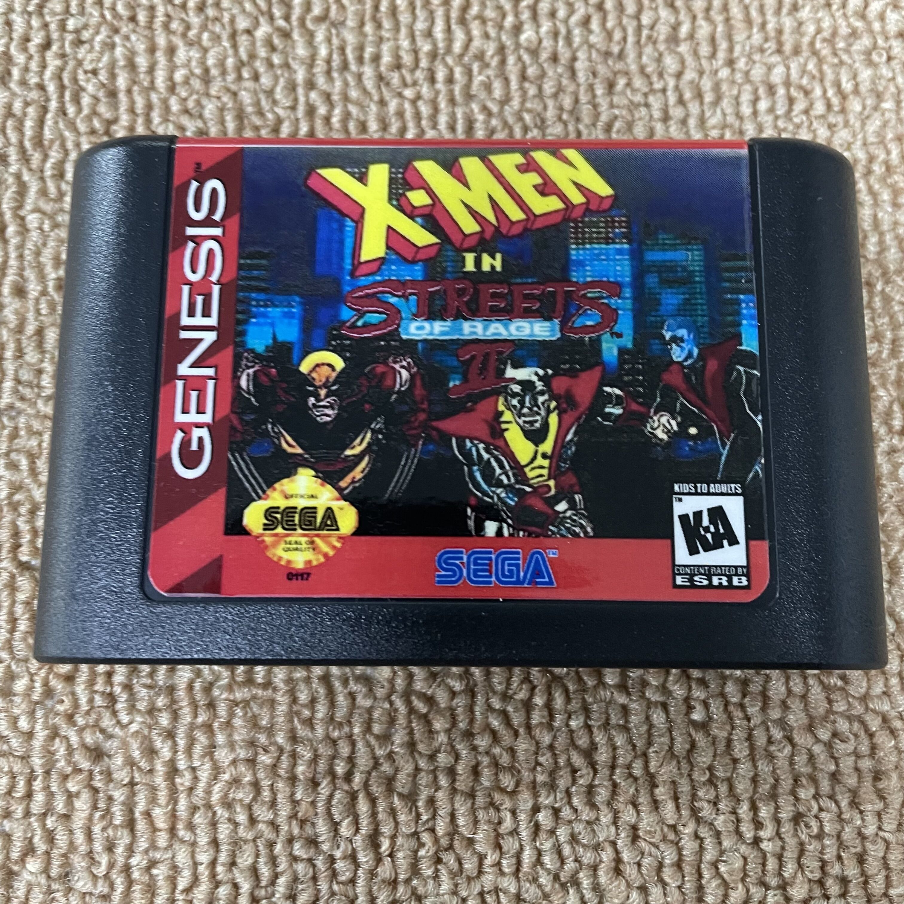 16 Bit Game Card - X-Men in Streets of Rage 2 For SEGA Genesis & Mega ...