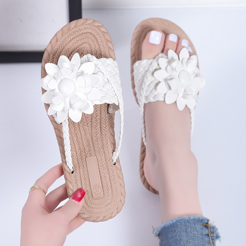 Summer Flower Beach Flat Slippers | For Older Women & Senior Ladies ...