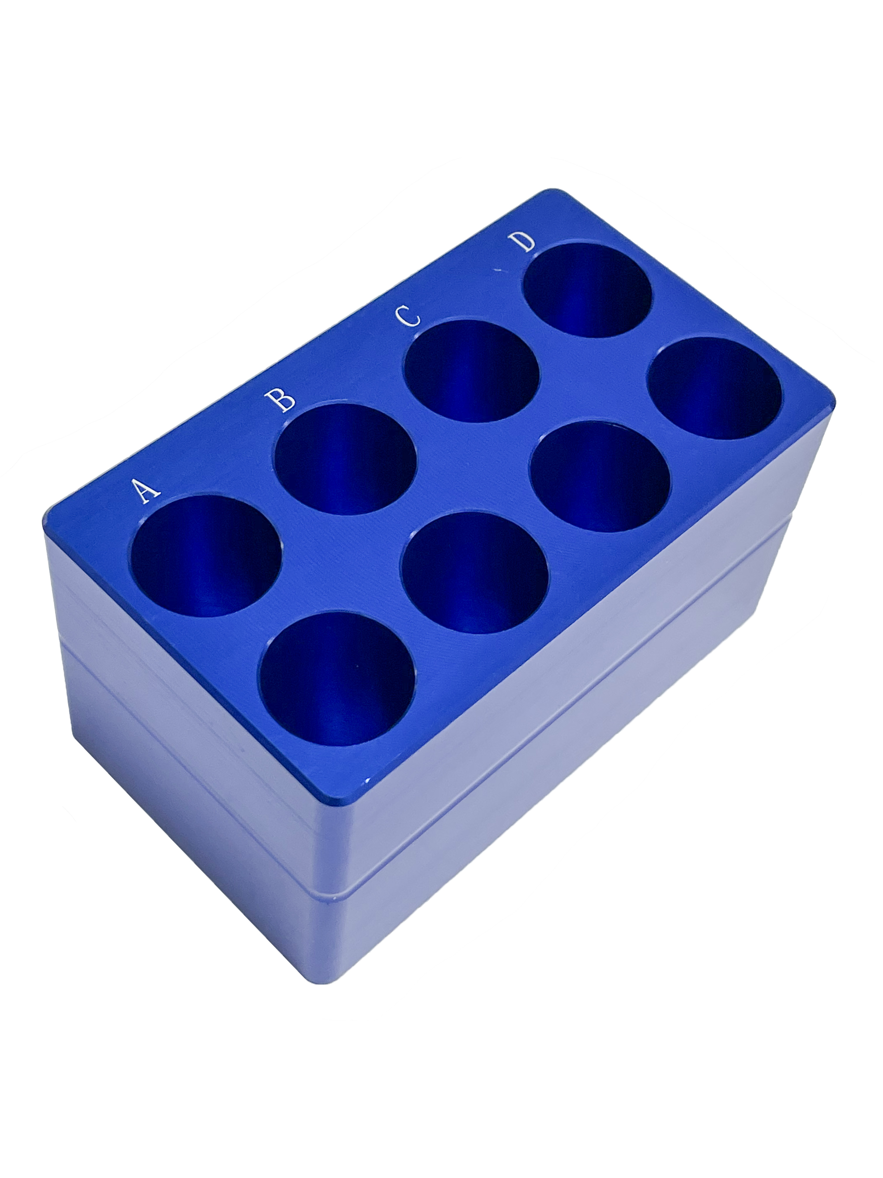 MUHWA 8 Well Aluminum Cooling Block for 5ml/15ml Tubes
