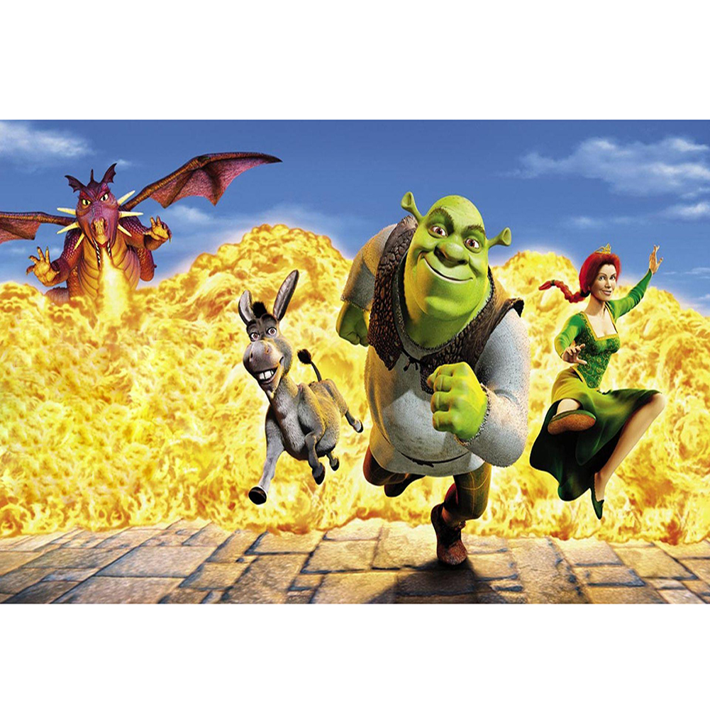 Shrek 40x30cm(canvas) full round drill diamond painting