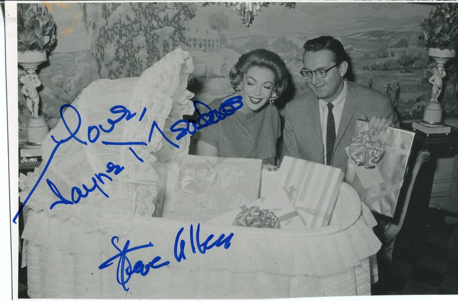 Steve Allen Autograph Musician & Actor & Jayne Meadows Actress Signed ...
