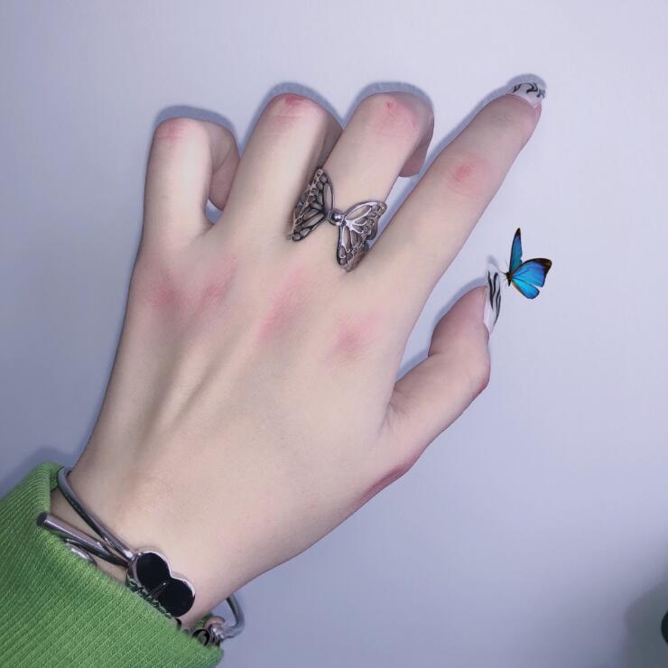 HARAJUKU BUTTERFLY OPEN RING