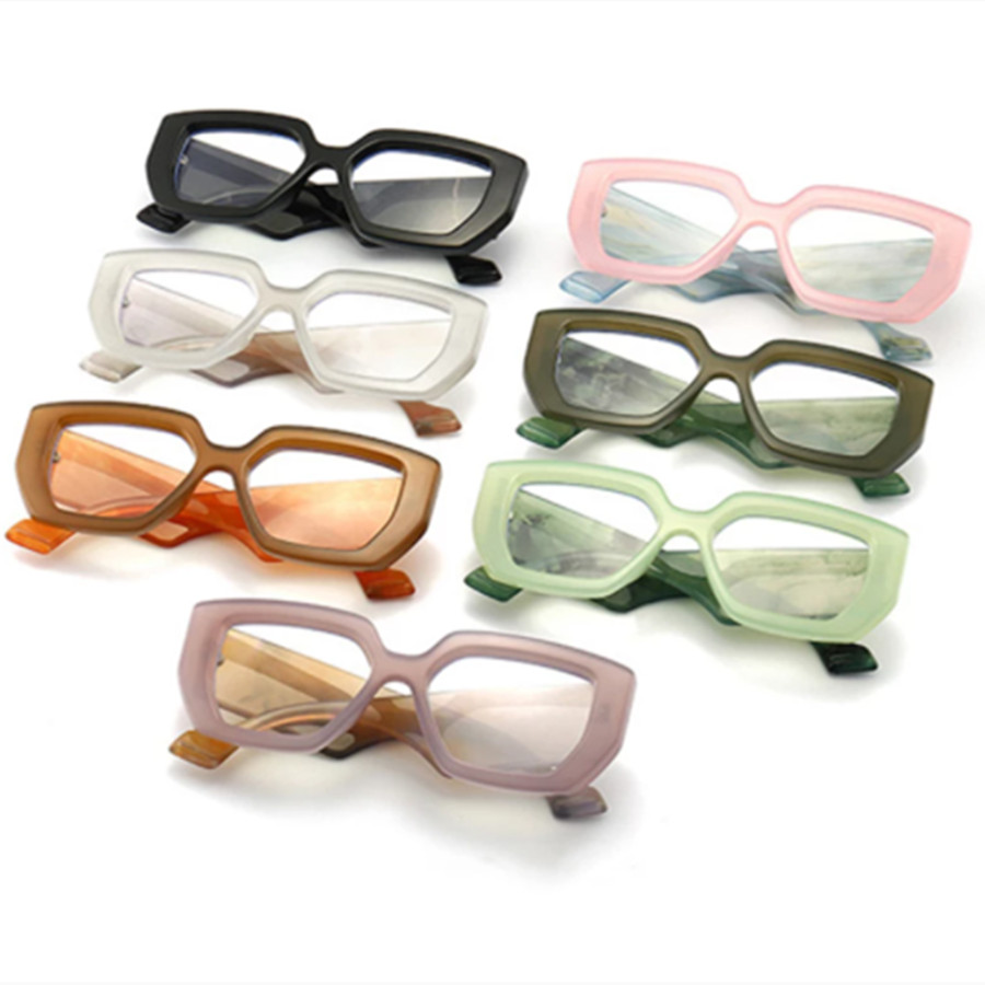 Square Women Glasses Frame Clear Lens Eyewear Men Optical Anti Blue ...