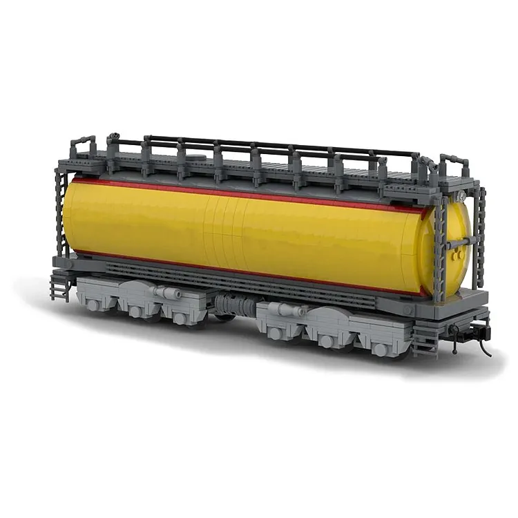 Union Pacific GTEL 8500 Tanker BuildMoc Freight Train Vehicle Track