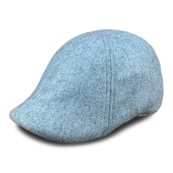 The Leo Boston Scally Cap - Light Blue/Grey