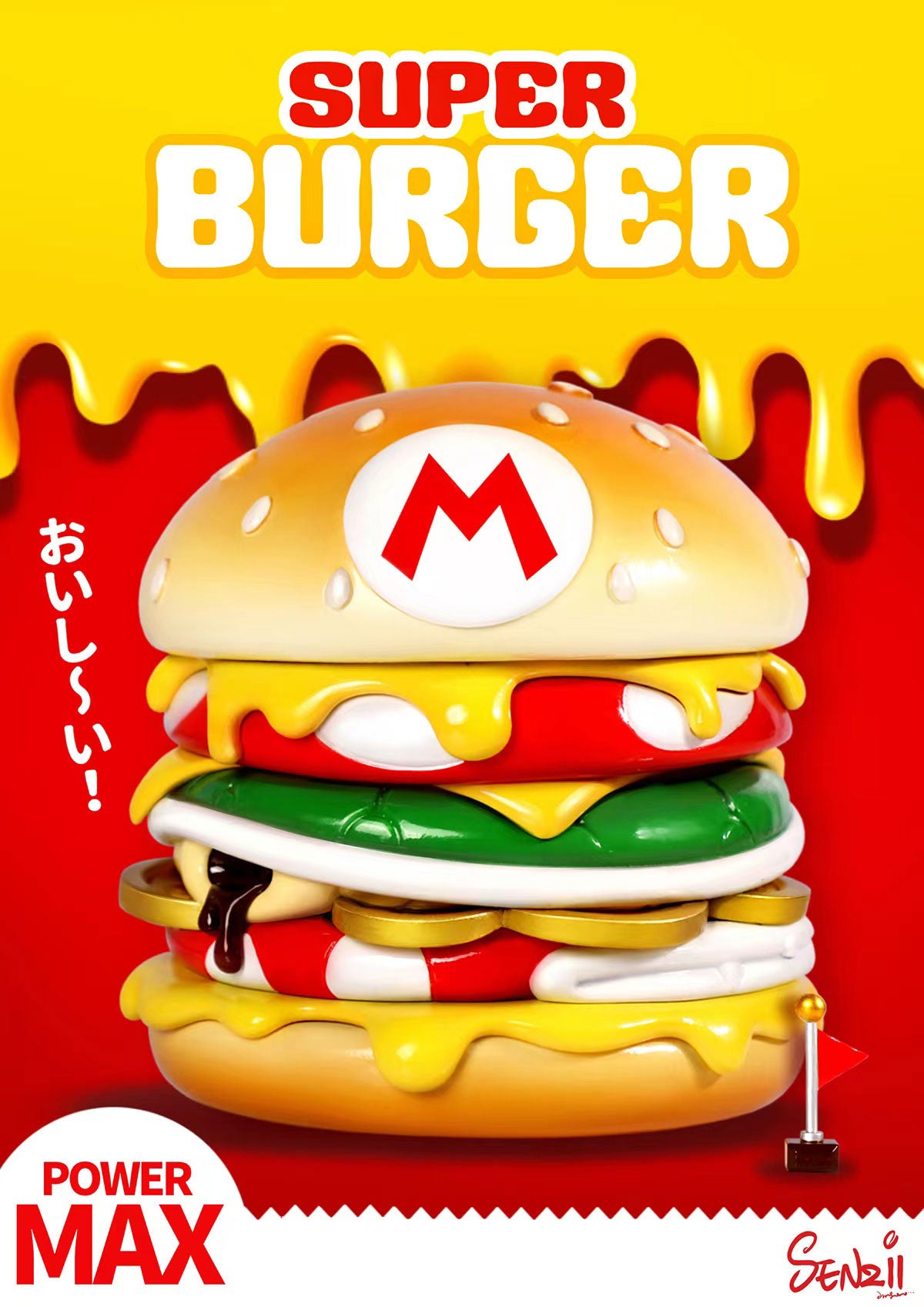 Super Burger - Original Design Resin Statue - Senzii Studio [Pre-Order]