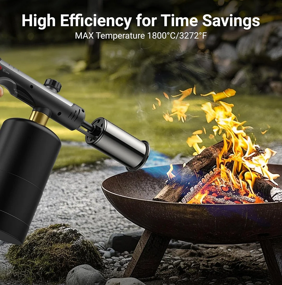 Saker® Propane Torch with Max Flame Button, Triple Safety Guard Blow ...