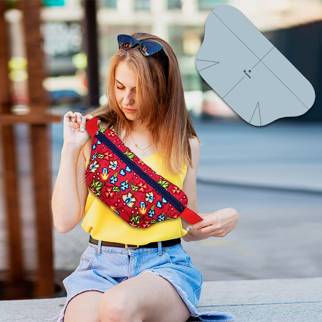 DIY Travel Crossbody Bag Template & Instructions