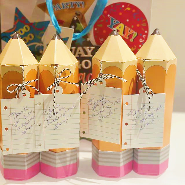 Pencil Gift Holder Teacher Appreciation Gift Template Set