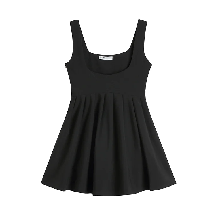 PREPPY PLEATED TANK DRESS