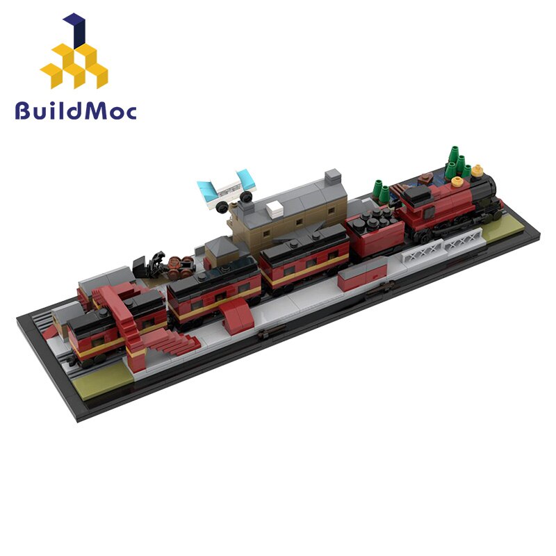 MOC 9 4/3Train Platform Crossing 5972 Express Train and Magic Station