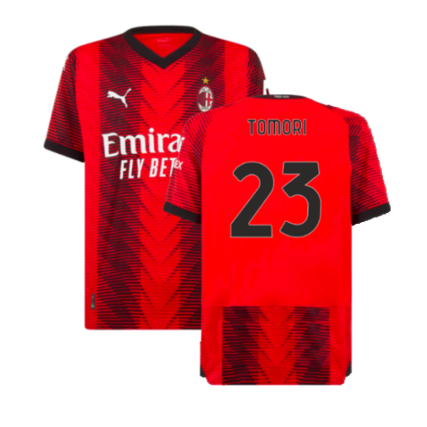 AC Milan Fikayo Tomori 23 Home Shirt Kit 2023-2024