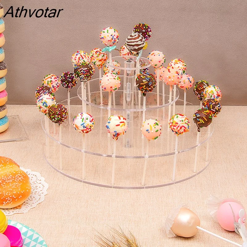 Athvotar Clear Lollipop Rack Candy Lollipop Stand DIY Wedding Party ...