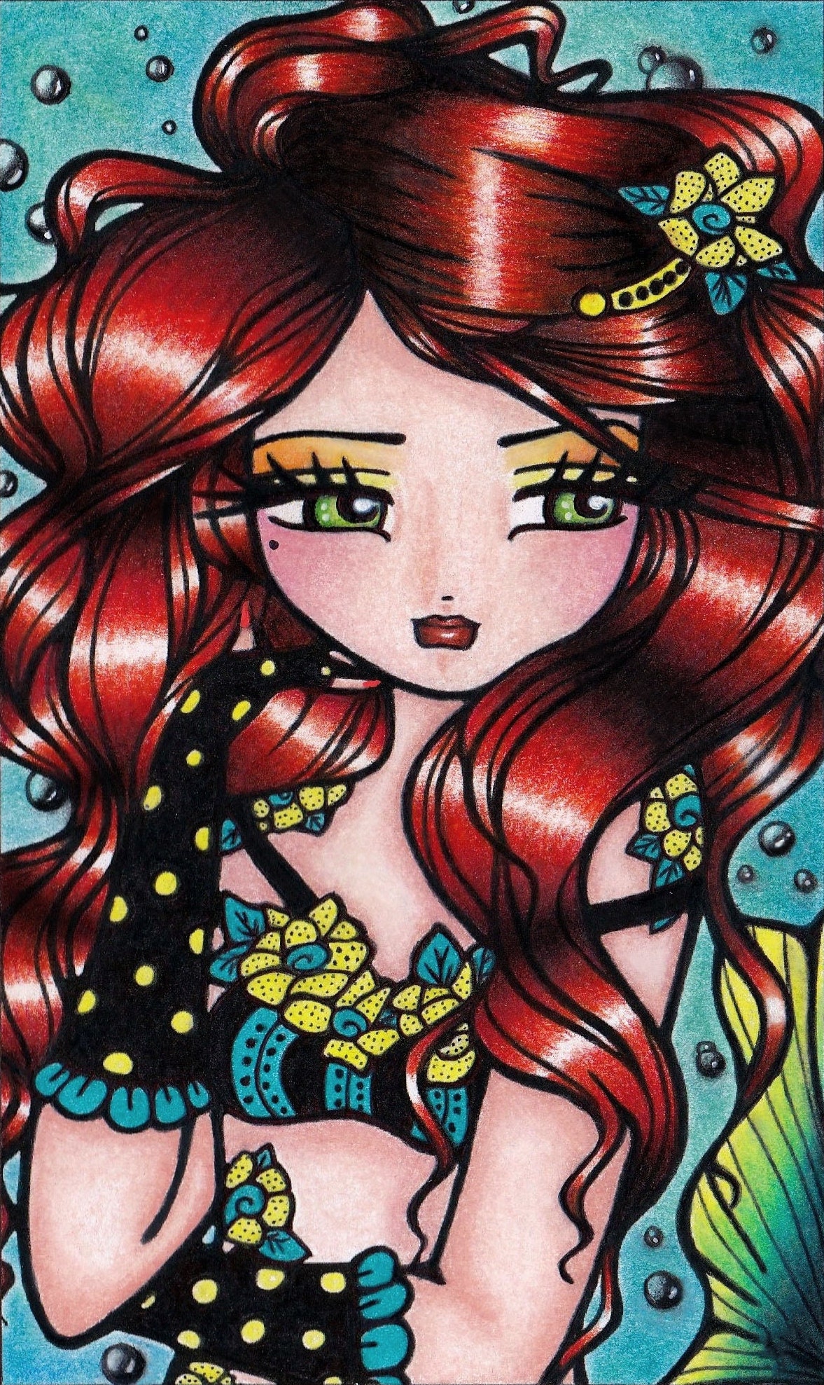 Cartoon Princess Portrait (canvas) full round or square drill diamond ...