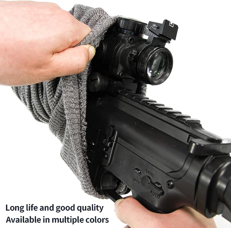 Extra-Thick Gun Socks for Rifles with Scope, Silicone-Treated Gun Socks