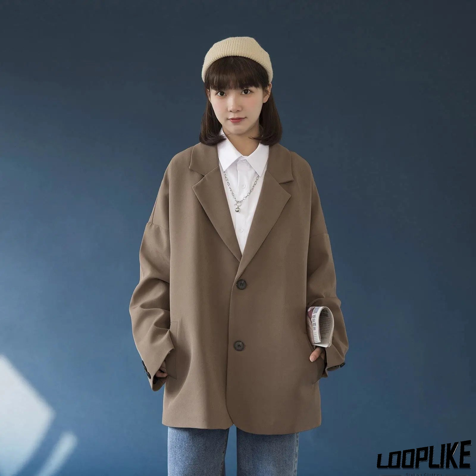 Blue Suit Original Niche Spring And Autumn Age Reduction - LoopLike