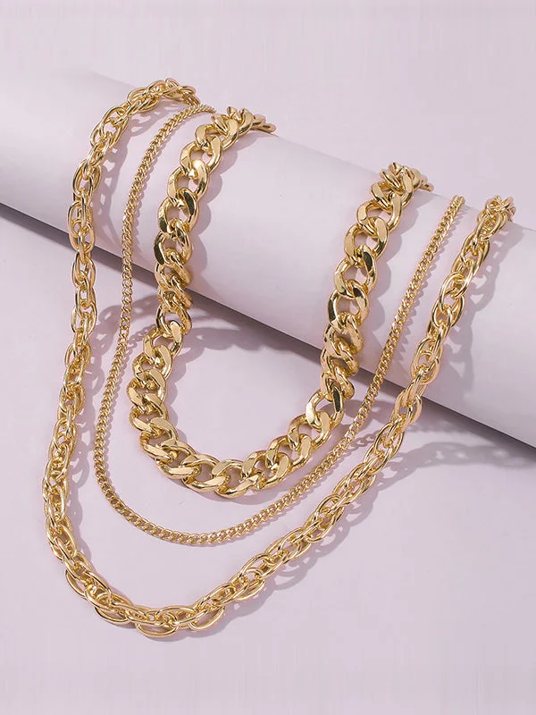 Original Cool Multi-Layered Chains Necklace