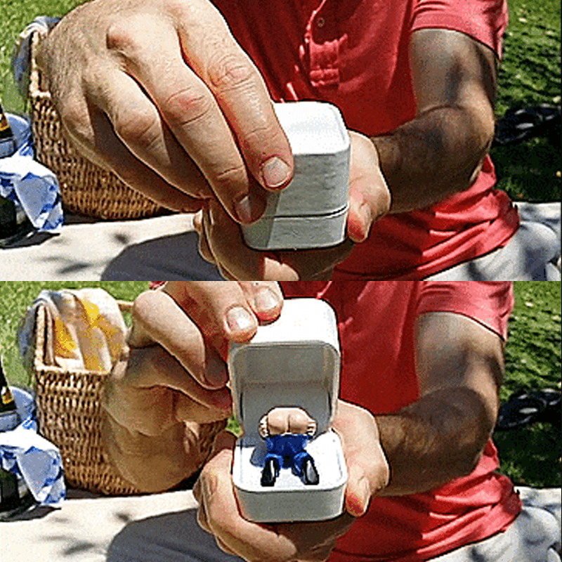 Farting Butt Engagement Ring Box