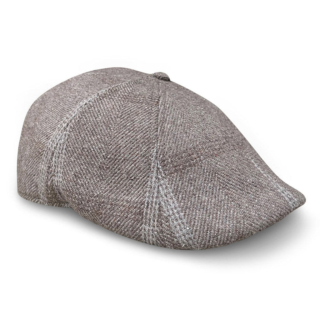 The Steel Rose Peaky Boston Scally Cap - Grey Plaid