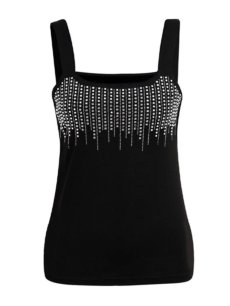 Trendy Sexy Square Neck Tank Top
