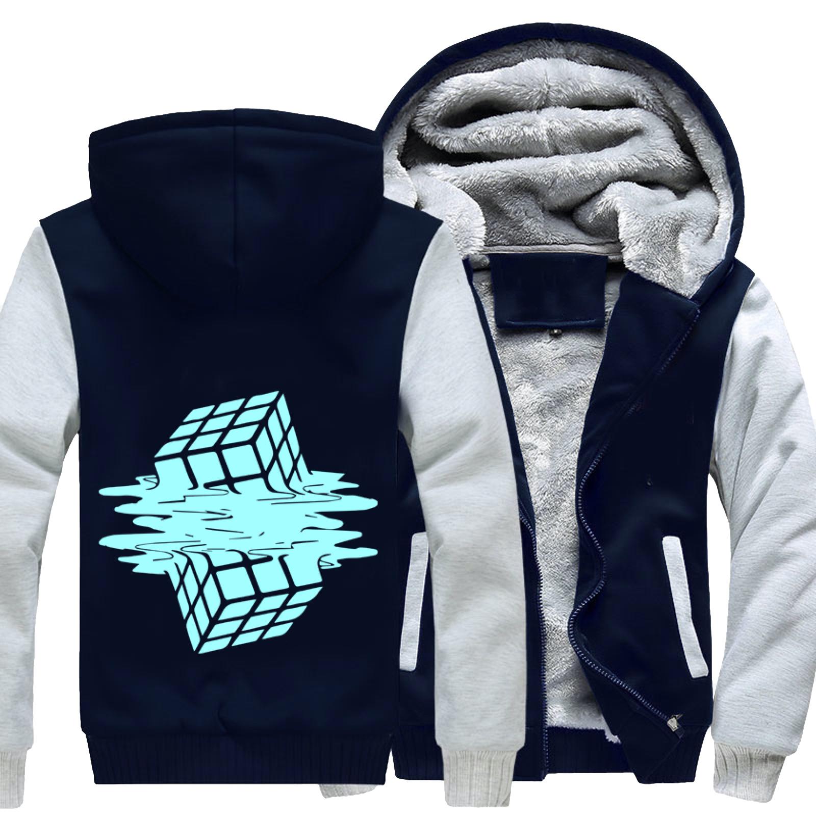 Melting, Rubik Cube Fleece Jacket