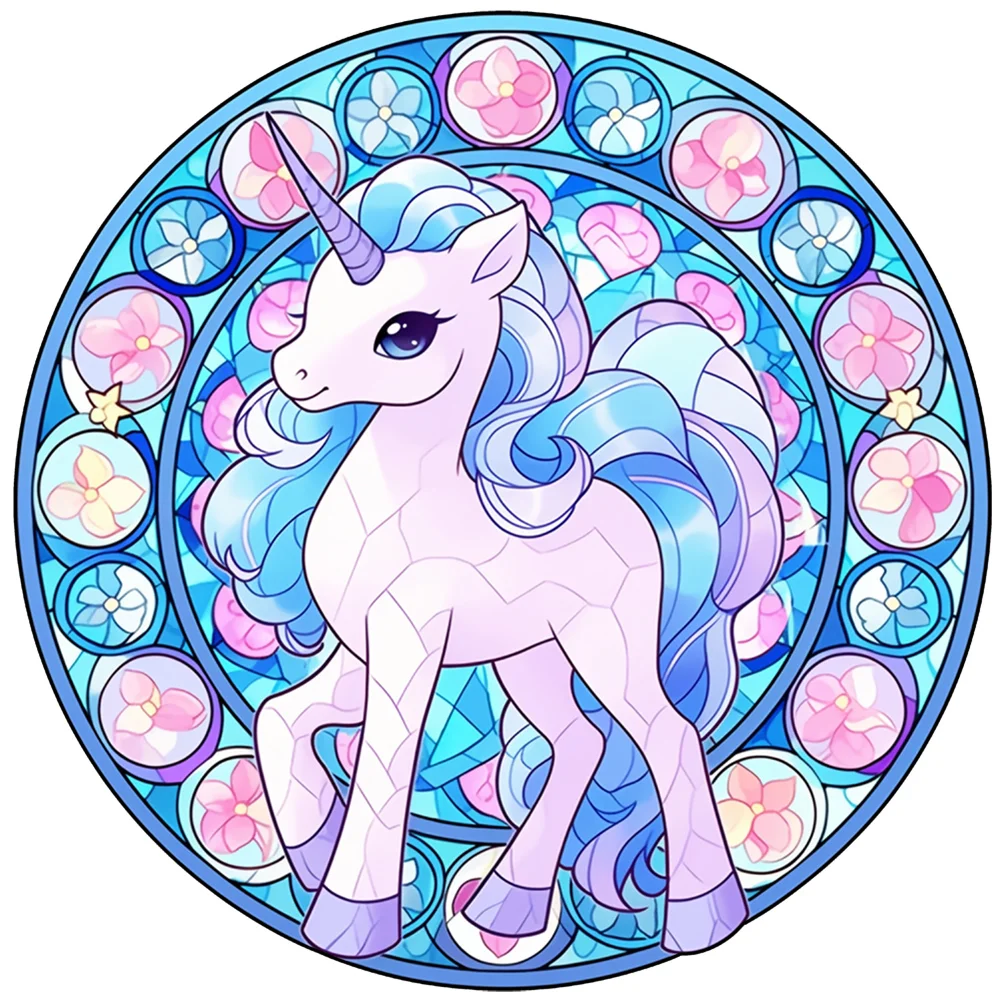 My Little Pony Glass Painting (canvas) full round/square drill diamond ...