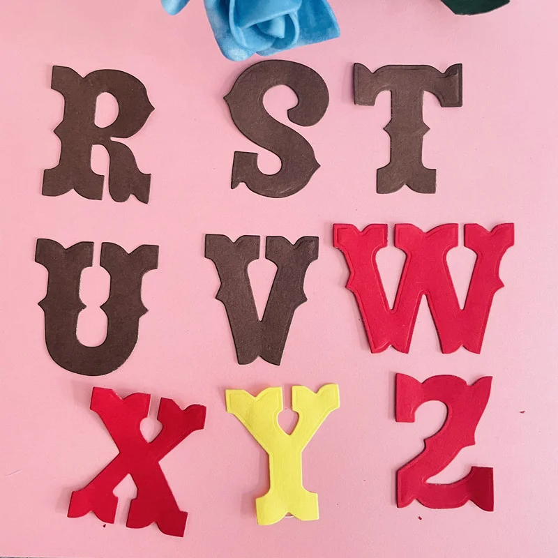 Nigikala size uppercase alphabet letter die Metal Cutting Dies DIY Scrapbook Paper Cards ...