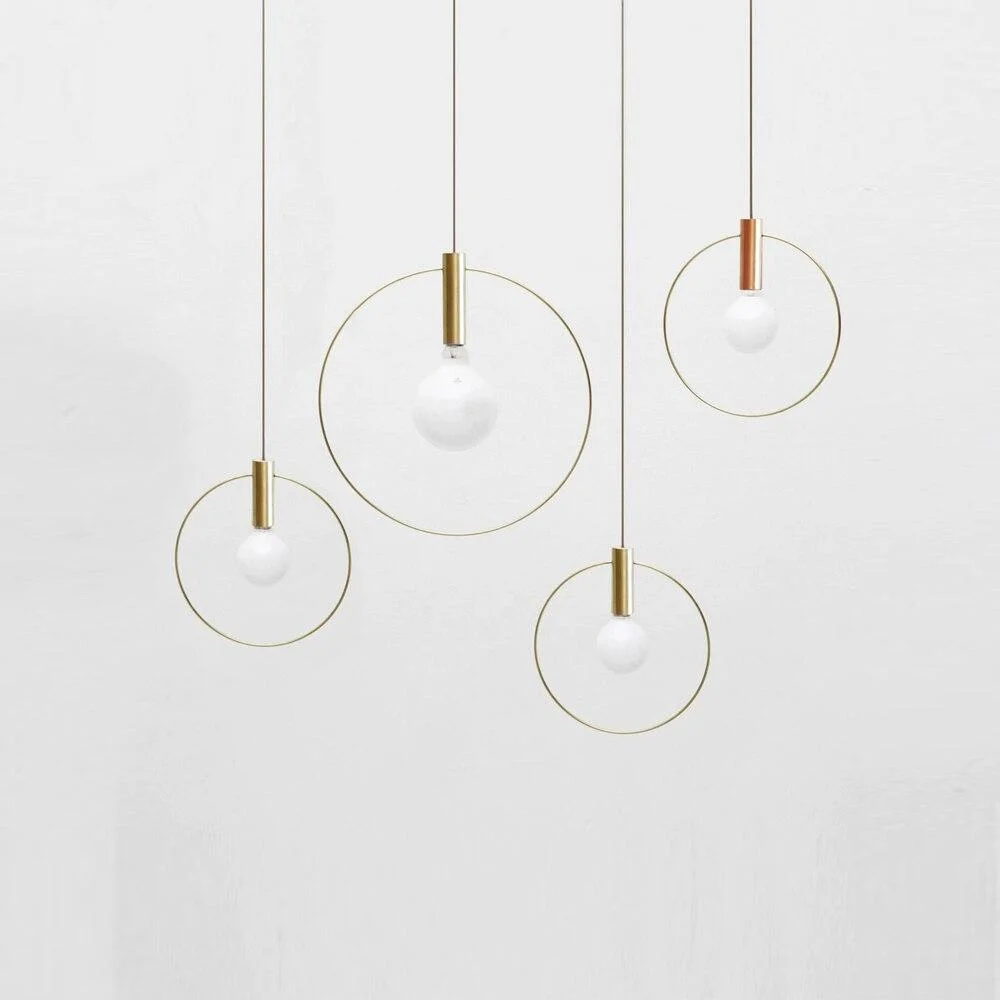 Nordic Circular Ring Pendant Lights Modern Handlamp For Restaurant ...