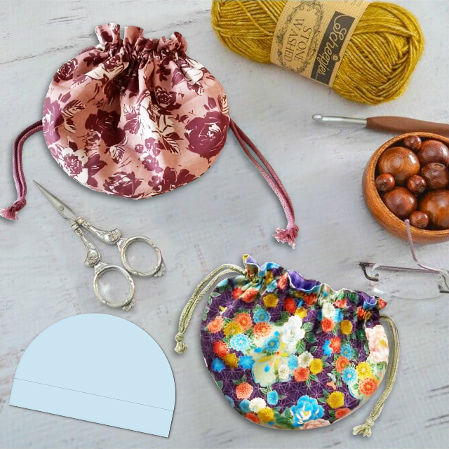 Simple Make Drawstring Bag - Tutorial Included