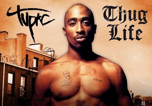 2PAC POSTER - THUG LIFE - HIGH GLOSS PHOTO POSTERS