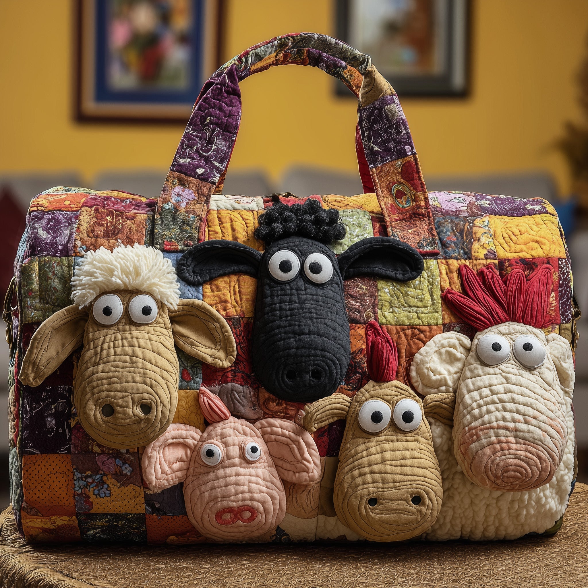 Funky Farm Quilted Duffle Bag GFTONL5158