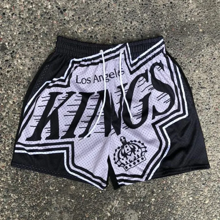 Kings Print Mesh Basketball Shorts