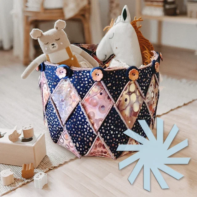 Woven Spiral Storage Basket Template -（With Instructions）