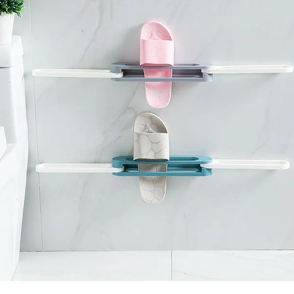 Wall Mounted Folding Slippers Rack