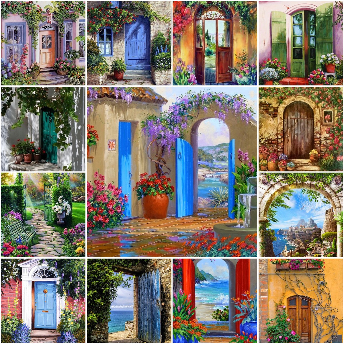 DIY Painting By Numbers | Door- 40*50cm