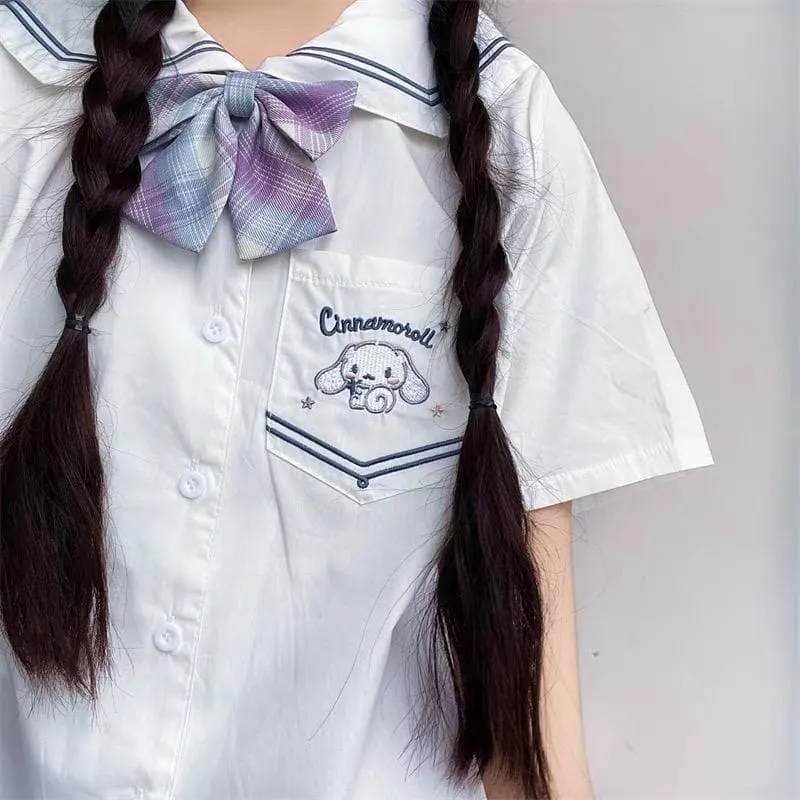 Cute Pastel Purple Cartoon Style School Uniform Suit SP16329