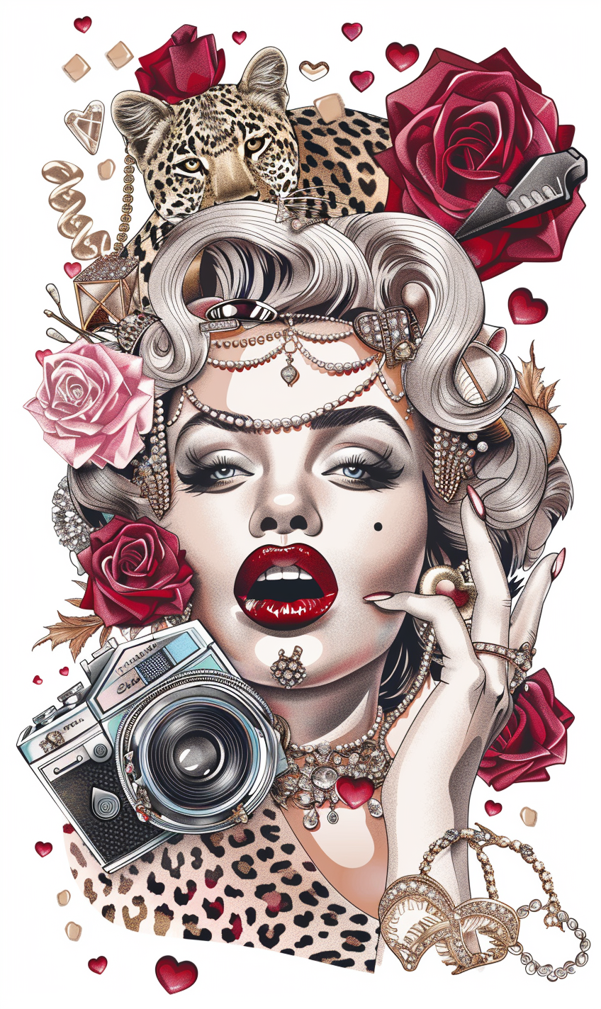 Marilyn Monroe (velvet cloth) AB drill full round/square diamond painting