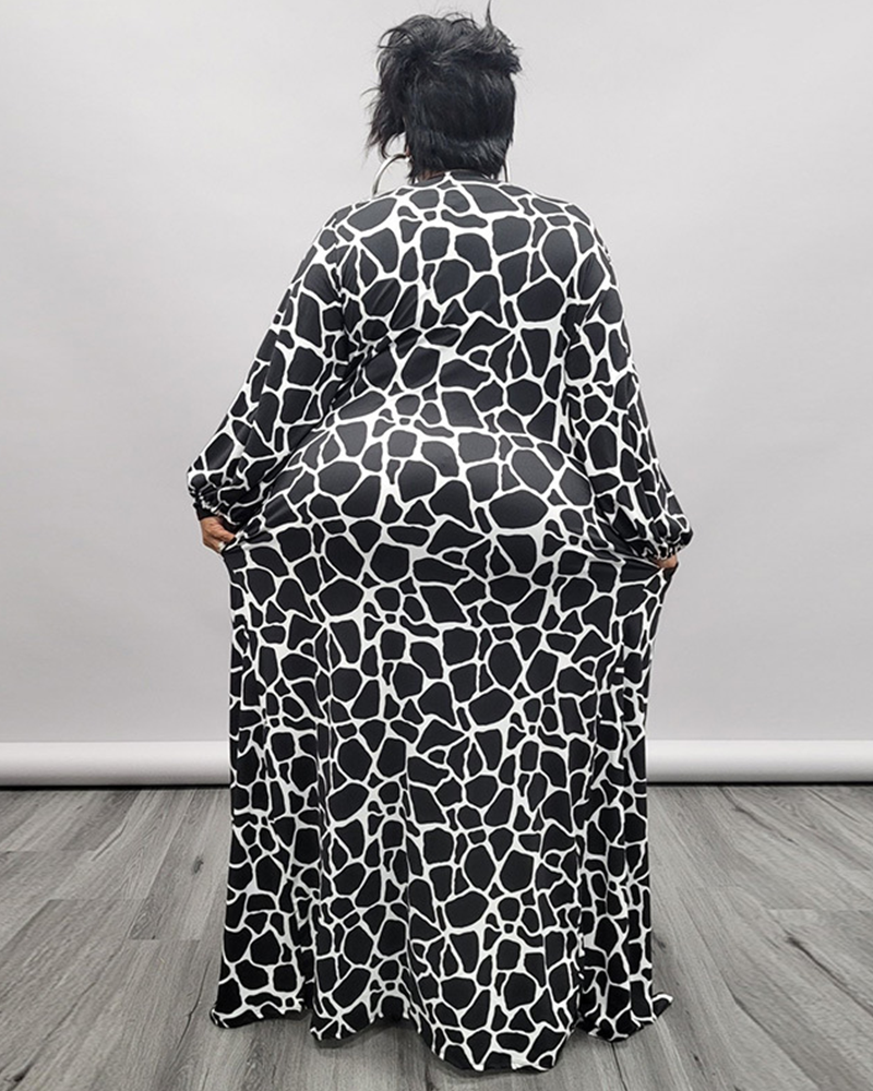 Giraffe Print Duster
