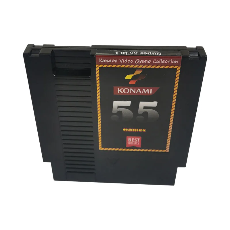 Super 55 in 1 Konami Classic Collection NES Cartridge Multicart For ...