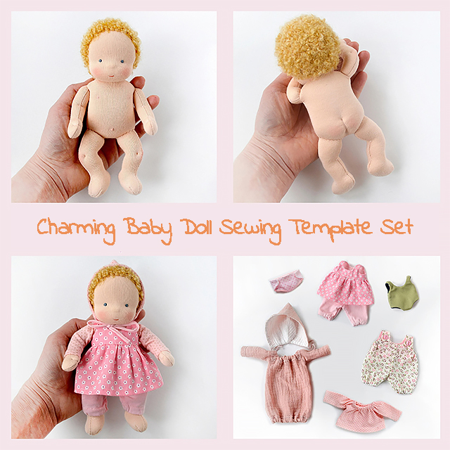 【Christmas Special】Charming Baby Doll Sewing Template Set - With ...