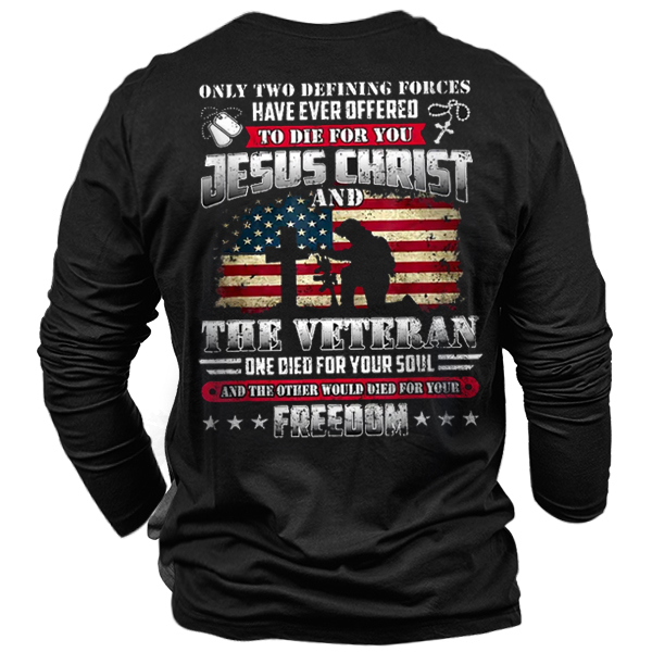 American Flag God Jesus Christ Die For Your Soul Veterans For Your Men ...