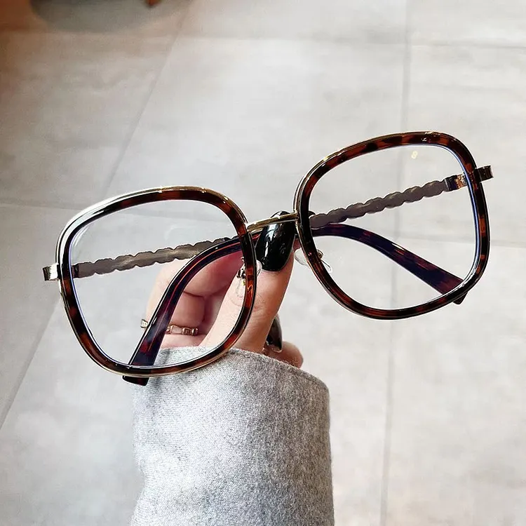 European American Style Eyeglass Frames for Women Big Size Blue Light ...