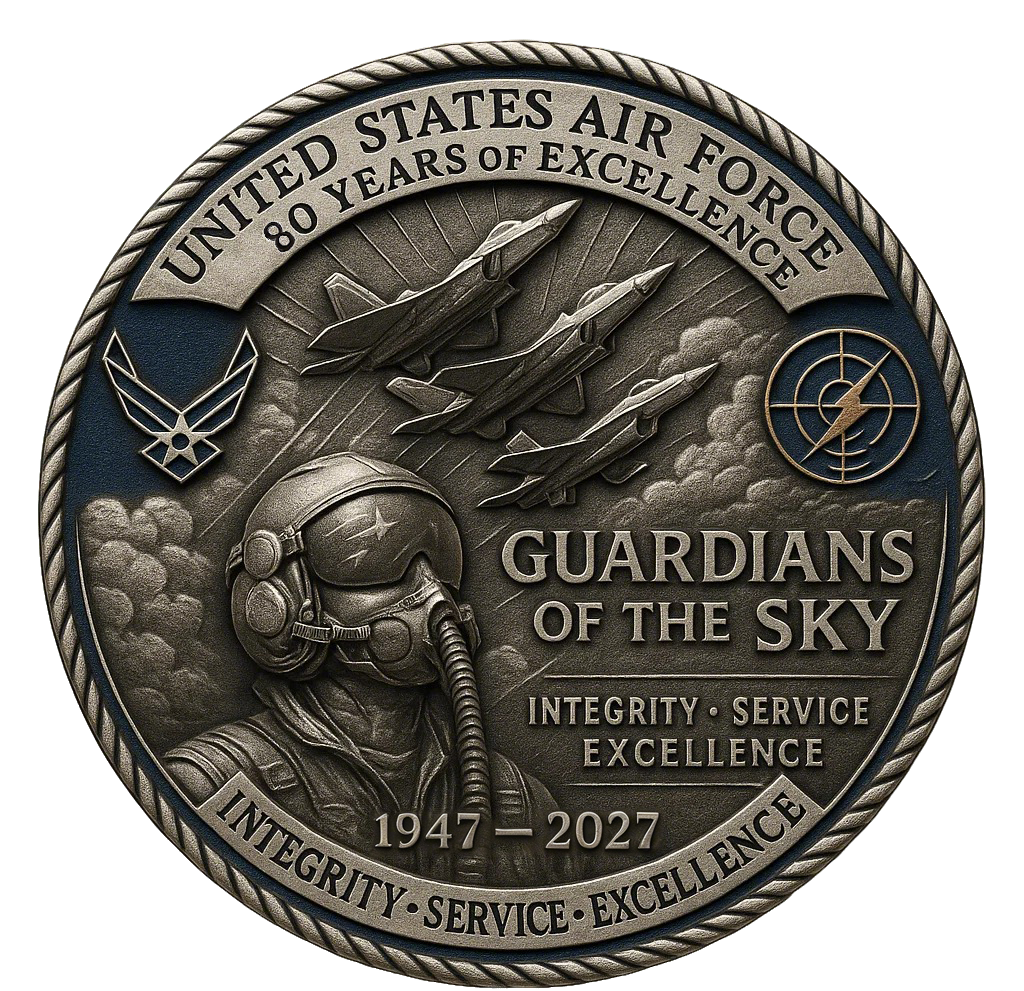United States Air Force 80th Anniversary Challenge Coin – “Guardians of ...