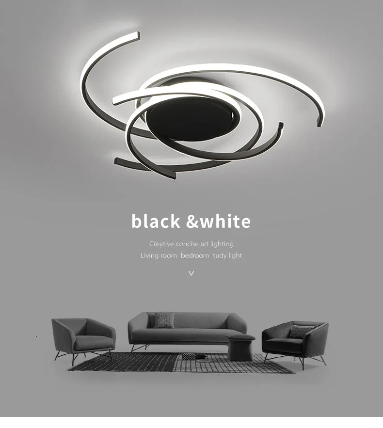 Creative Modern Led Ceiling Lights Living Room Bedroom Study Balcony ...