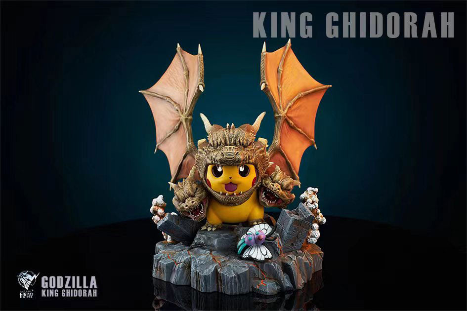 King Ghidorah Cosplay Pikachu - Pokemon Godzilla Resin Statue - HARD ...
