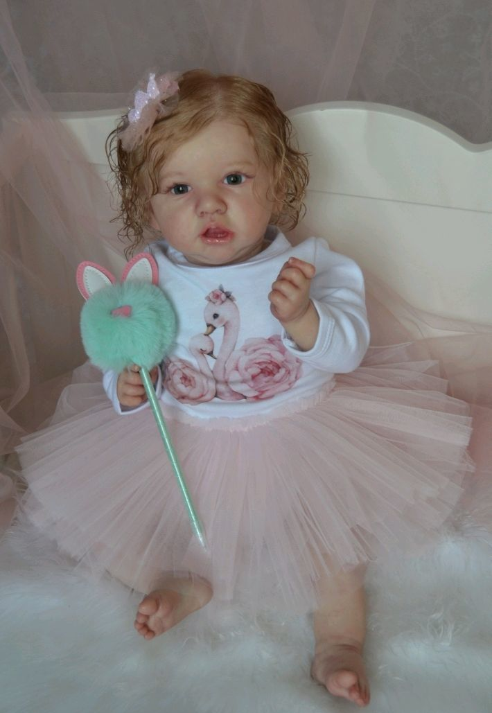 Dollish 22"Little Anna Reborn Saxia Baby Doll Girl, Realistic＆Lifelike ...