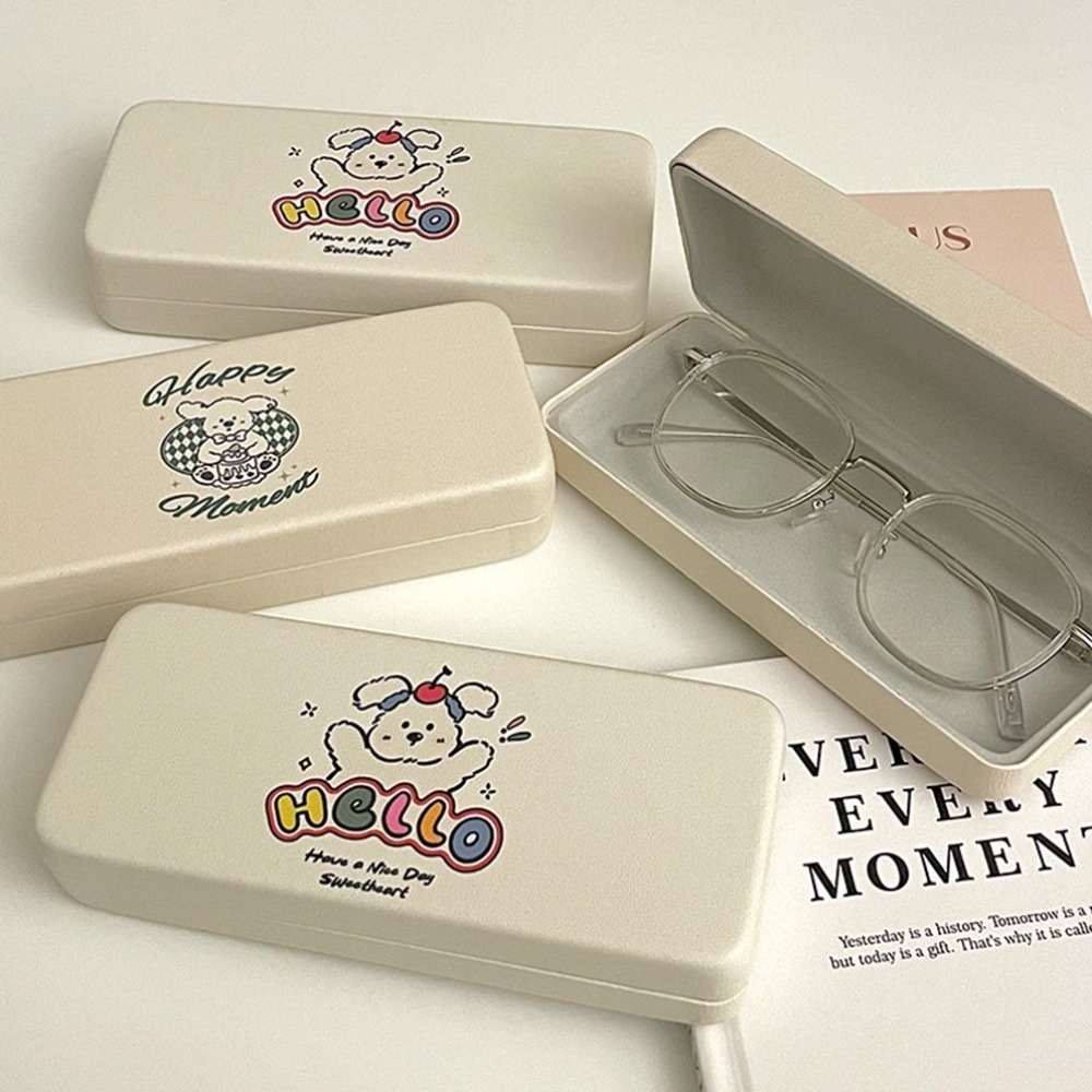 Waterproof Glasses Box Cute Hard Shell PU Leather Spectacle Cases ...