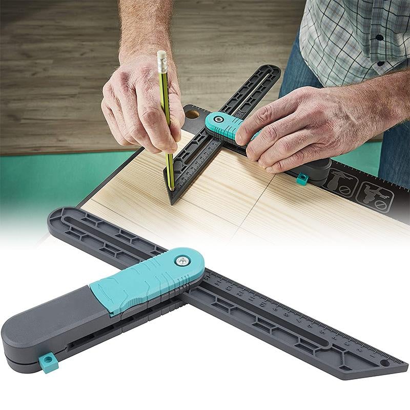 Adjustable Corner Measure Angle Ruler, Woodworking Measuring Angular ...