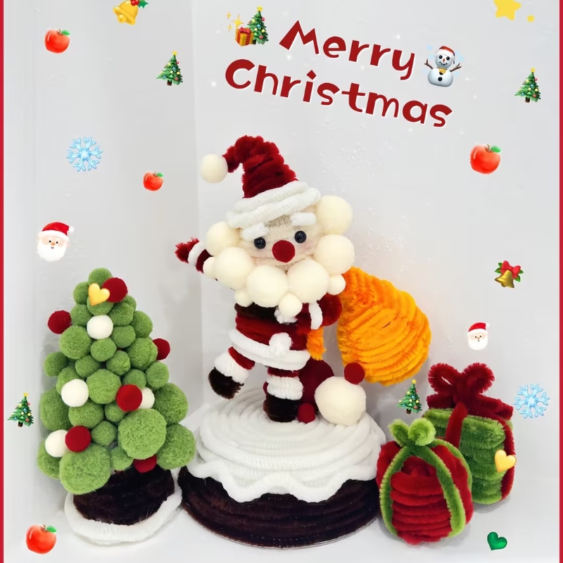 DIY Pipe Cleaners Kit - Santa Claus